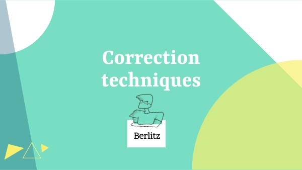 Correction Techniques (module 5) | Genially