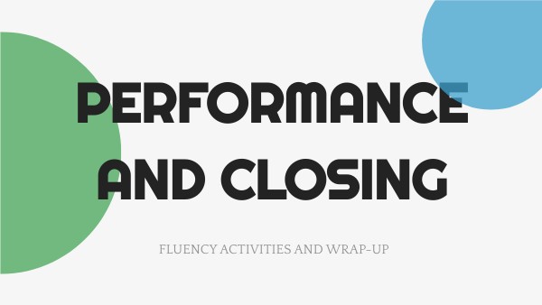 Performance Activties | Genially
