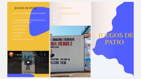 TRÍPTICO JUEGO DE PATIO | Genially