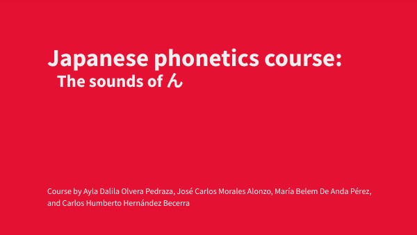 Linguistics resource for Japanese ん | Genially