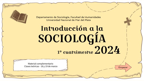 2024 Intro. a la Socio - Teórico 1 y 2 | Genially