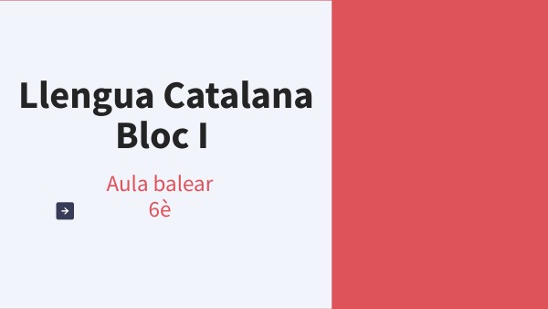 Bloc 1 català | Genially