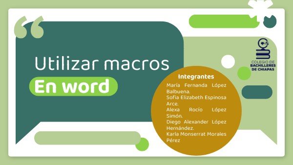 Macros en Word | Genially