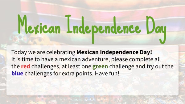 2B Mexican Independence Day Activities | Genially