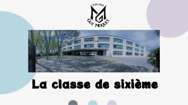 La classe de 6e | Genially