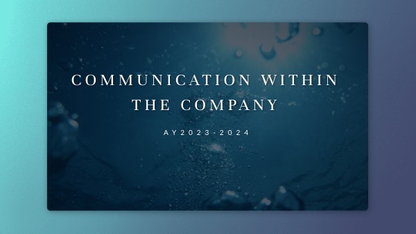 Internal & External Communication | Genially