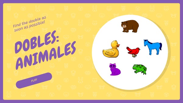 DOUBLE ANIMALS GAME