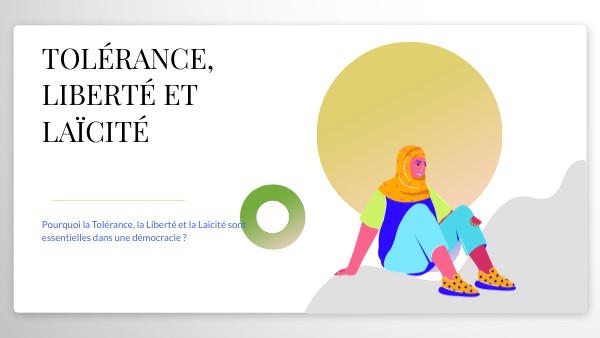 Tolérance, liberté et laïcité