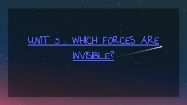 UNIT 5: FORCES