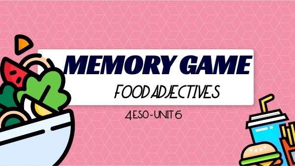 4 ESO: Memory game UNIT 6 | Genially