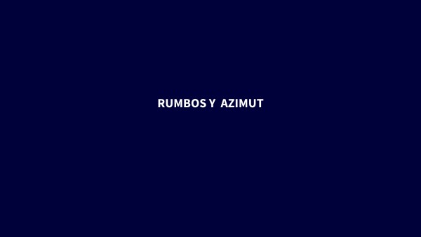 RUMBO, AZIMUT ANGULOS INTP | Genially