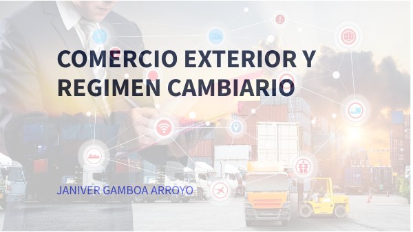 COMERCIO EXTERIOR Y REGIMEN CAMBIARIO | Genially