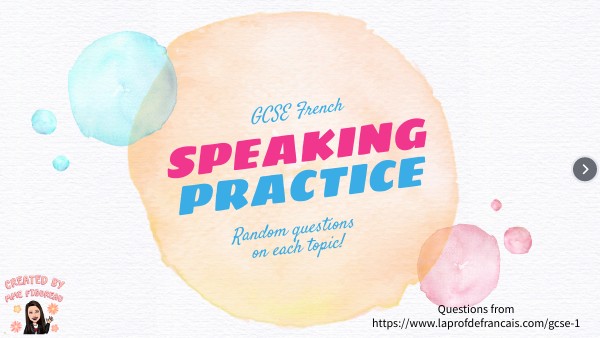 French GCSE General conversation questions by Mme Figureau