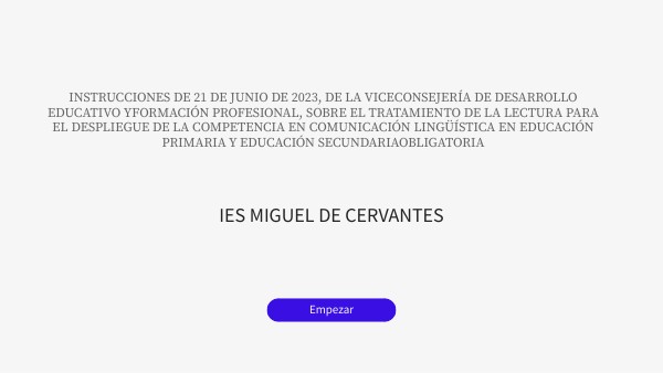 FOMENTO DE LA LECTURA | Genially