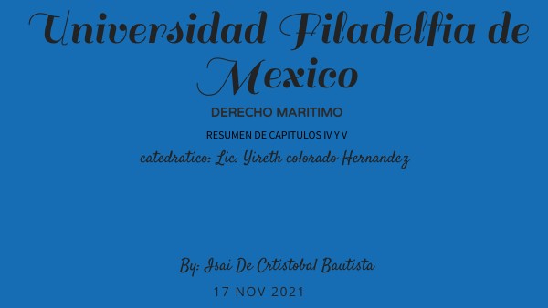 CAPITULO IV - V LEY DE NAVEGACION | Genially