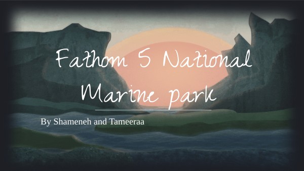 Fathom 5 National Marine Park