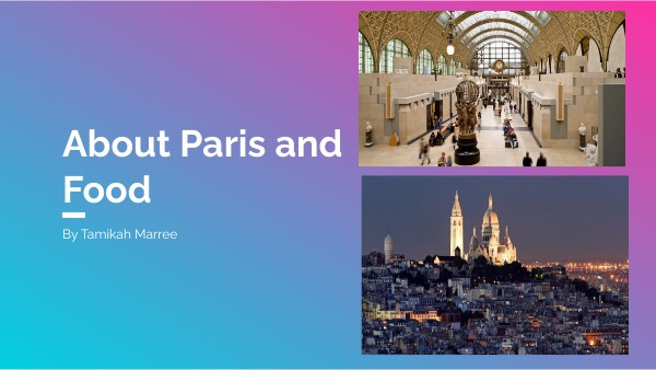 French Food Presentation