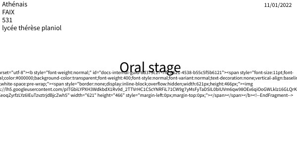 oral stage | Genially