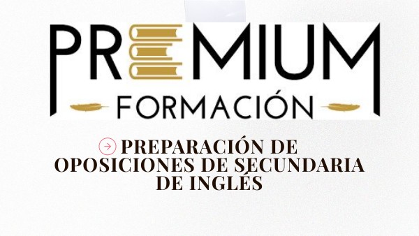 PRESENTACIÓN OPOSICIONES SECUNDARIA INGLÉS
