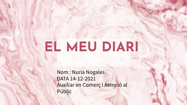el meu diari | Genially