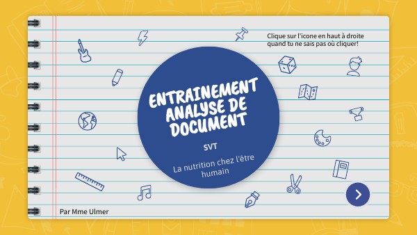 Nutrition - Entrainement analyse de doc | Genially