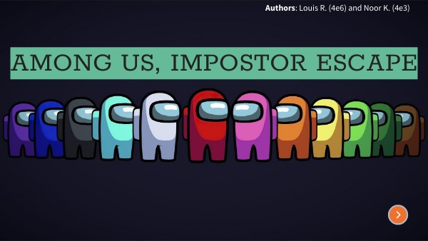 Impostor escape game | Genially