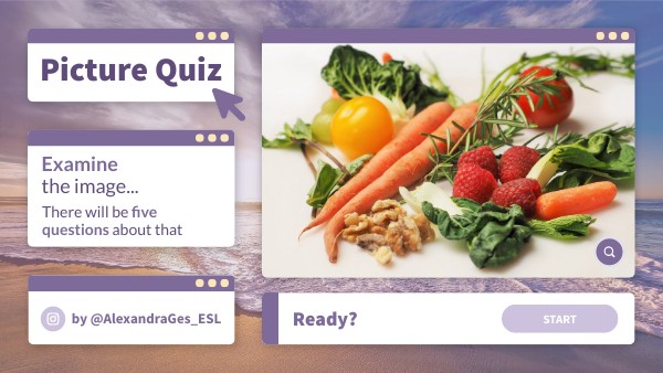 ONE PICTURE QUIZ: some/any/is/are | Genially