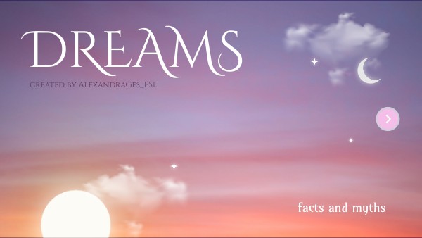 Dreams (A2-B1 ESL lesson) | Genially