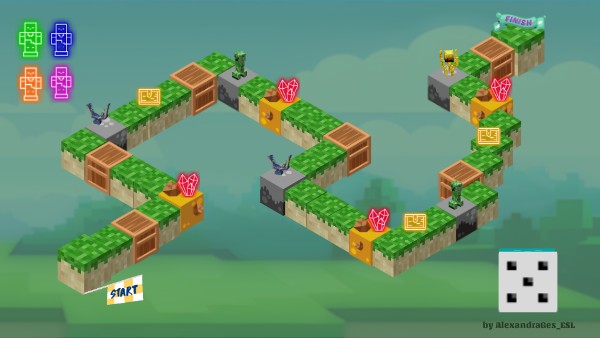 Minecraft board game by AlexandraGes_ESL | Genially