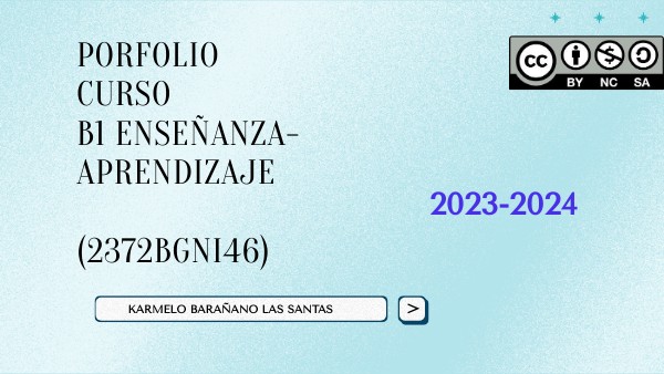 Porfolio Karmelo Barañano B1 | Genially