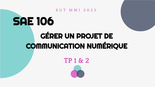 SAE 106 - TP 1 et 2 | Genially