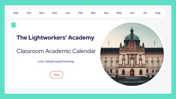 The Lightworkers' Academy Course Calendar | Genially