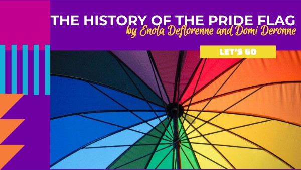 the history of the pride flag by Enola and Domi | Genially