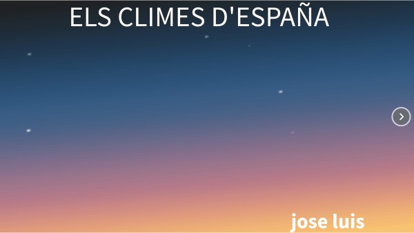 mapa dels climes d'españa | Genially
