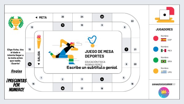 JUEGO DE MESA Deportes Rodrigo.p.f | Genially