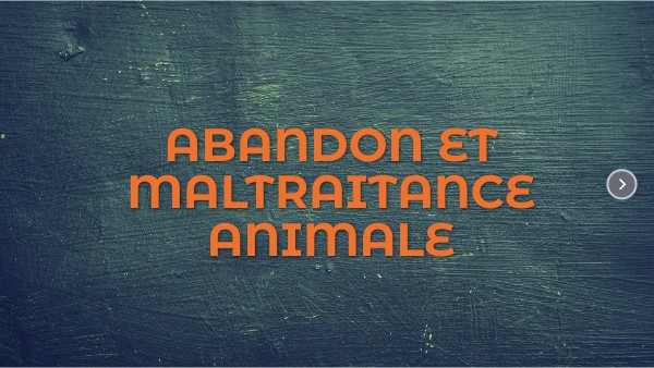 Maltraitance animale | Genially
