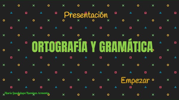 Ortografía y gramática
