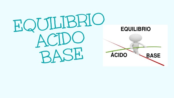 EQUILIBRIO ÁCIDO BASE | Genially