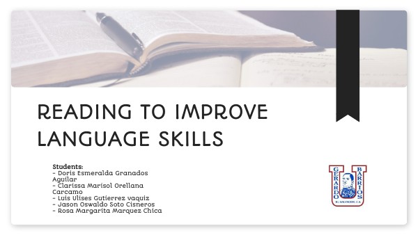 Reading to improve language skills | Genially