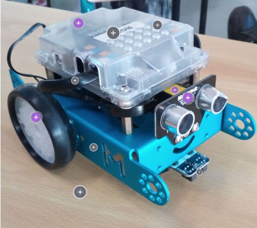 élement du robot Mbot | Genially
