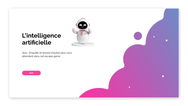 Escape Game- L'intelligence artificielle | Genially