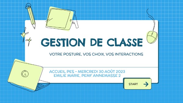 ACCUEIL PES 30 AOÛT 2023 | Genially