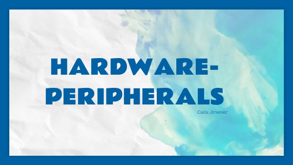hardware peripherals | Genially