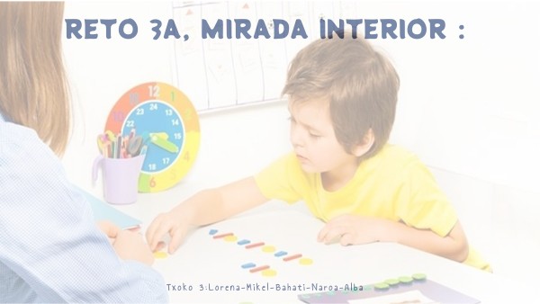RETO 3A, MIRADA INTERIOR: