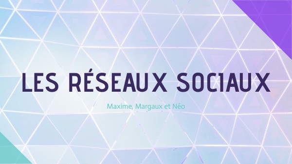 Les réseaux sociaux | Genially