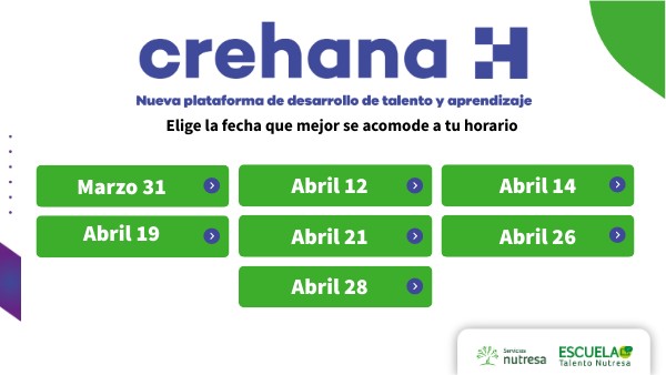 Fechas para conocer Crehana