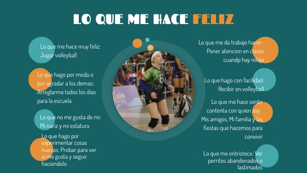 Lo que me hace feliz