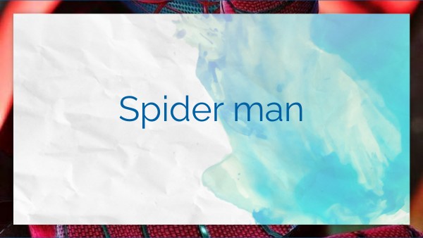 Spider man | Genially