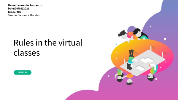 RULES IN THE VIRTUAL CLASSES