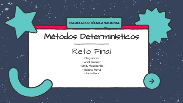Metodos Determinísticos | Genially
